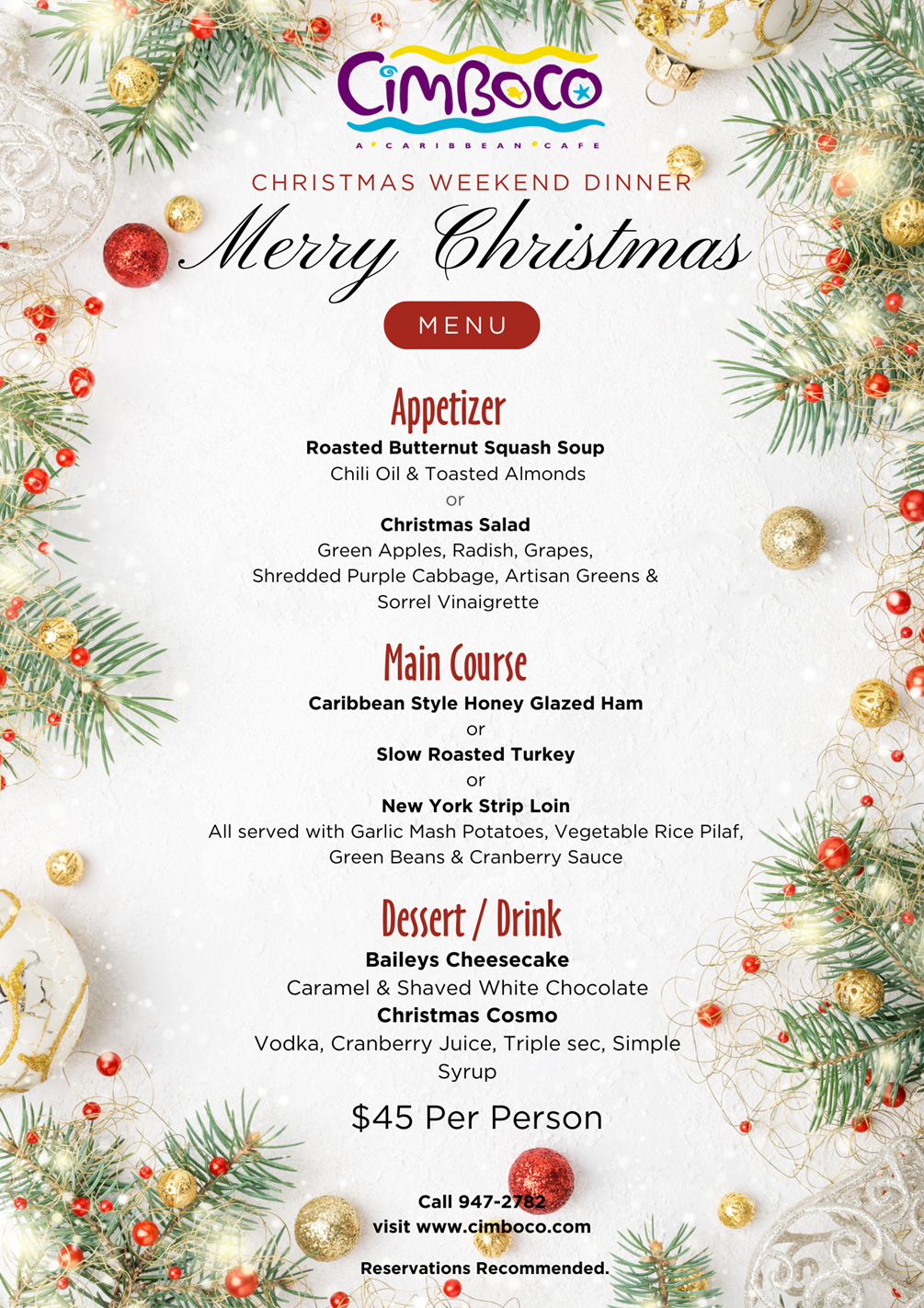 Christmas Brunch, Cimboco Savannah | Cayman Good Taste