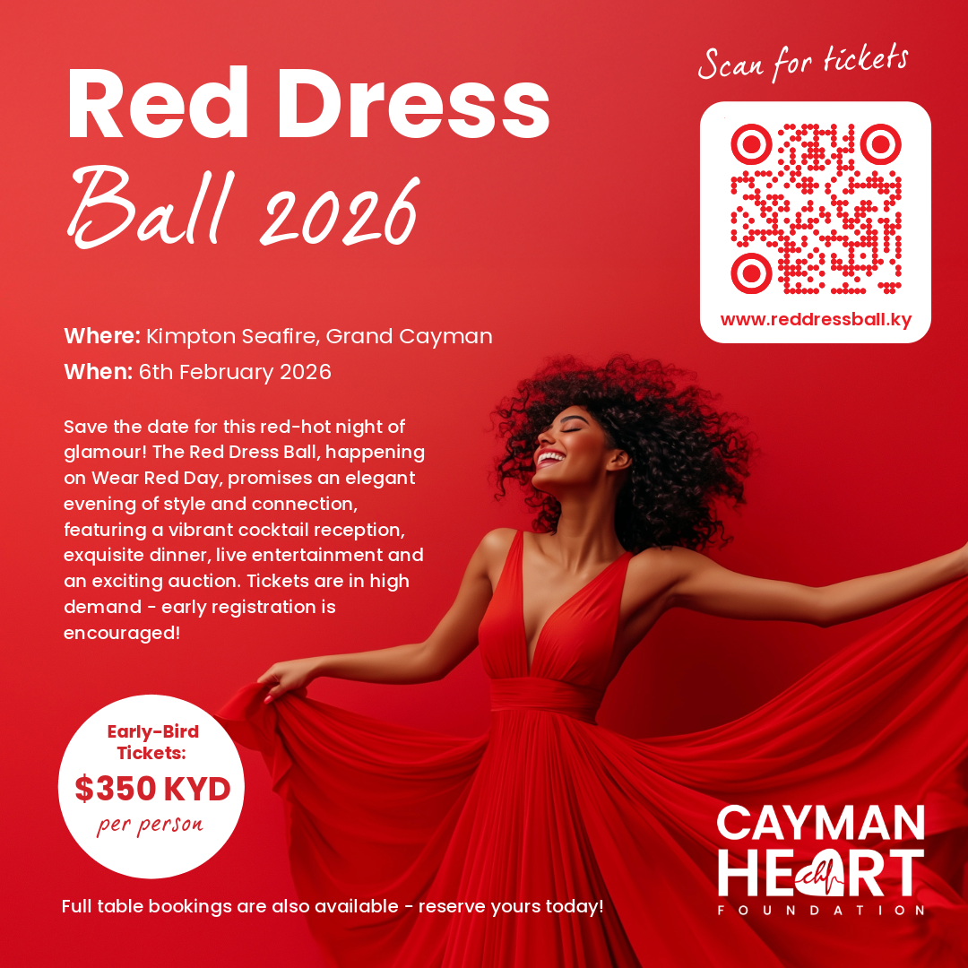 Cayman Heart Foundation Red Dress Ball 2026 | Cayman Parent