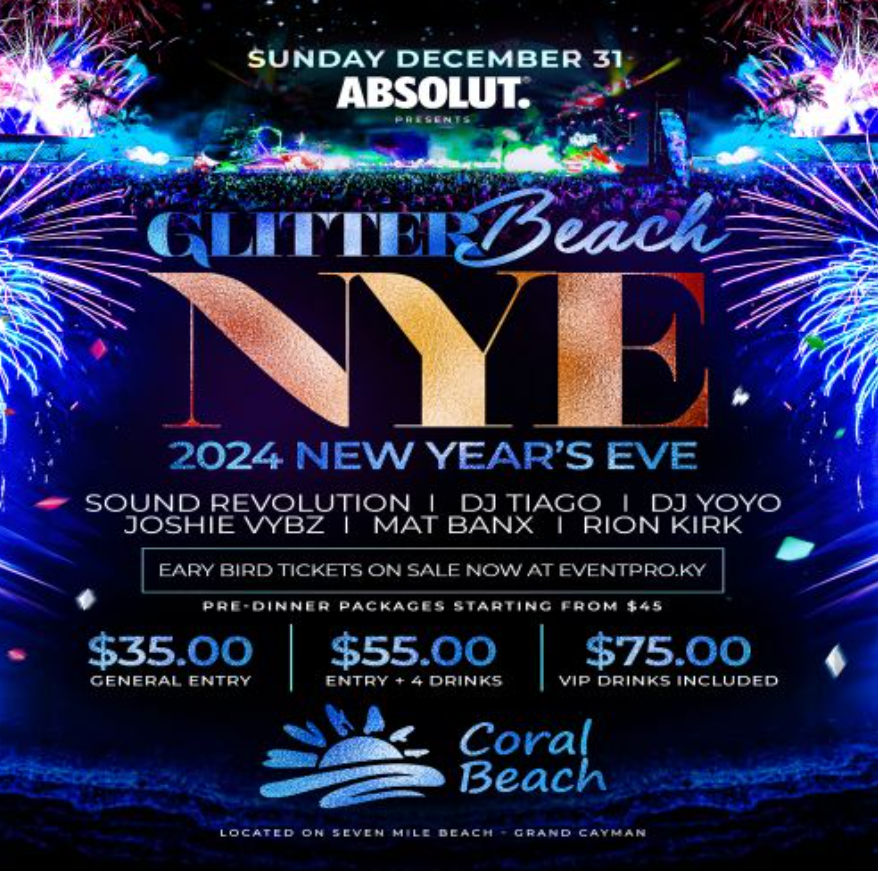 Glitter Beach NYE by Coral Beach | Explore Cayman