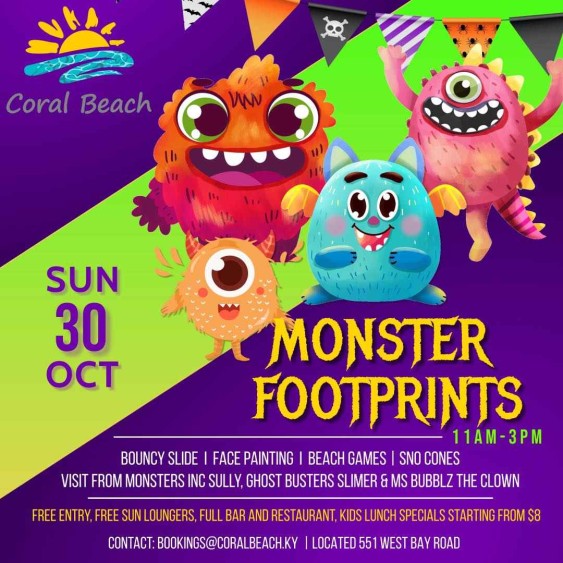 Monster Footprints, Coral Beach | Cayman Good Taste