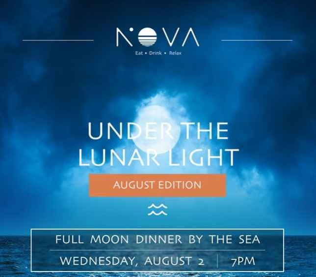 Full Moon Dinner by the Sea, Nova | Cayman Good Taste