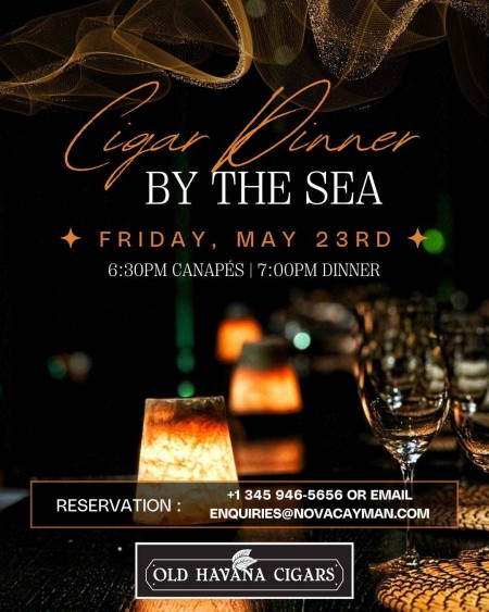 Cigar Dinner by the Sea, Nova | Cayman Good Taste