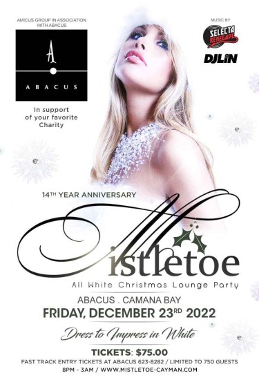 Annual Mistletoe All White Christmas Party, Abacus | Cayman Good Taste